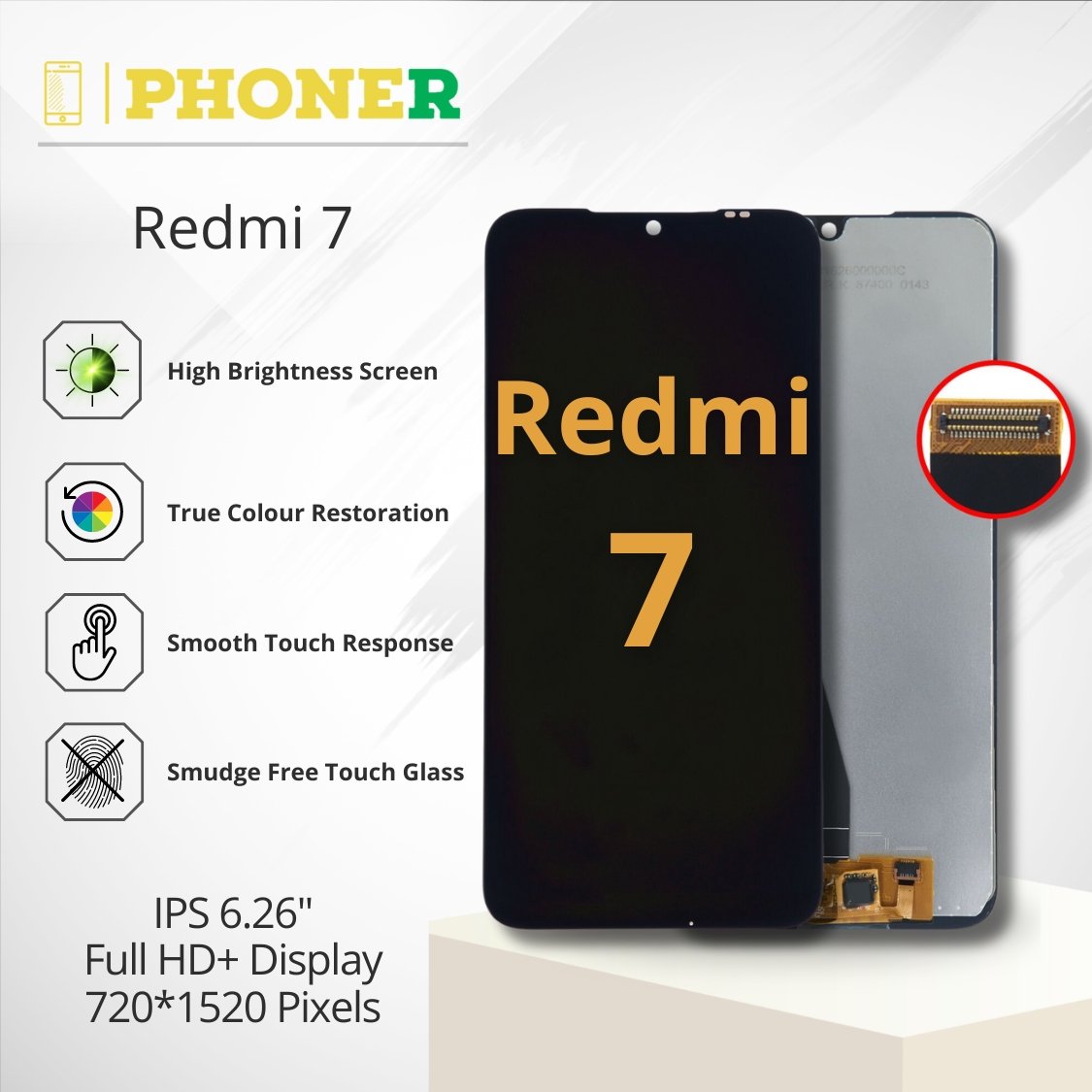 Mi Redmi 7 Lcd Display Folder - Unleash Crystal-Clear Brilliance - Cash ...