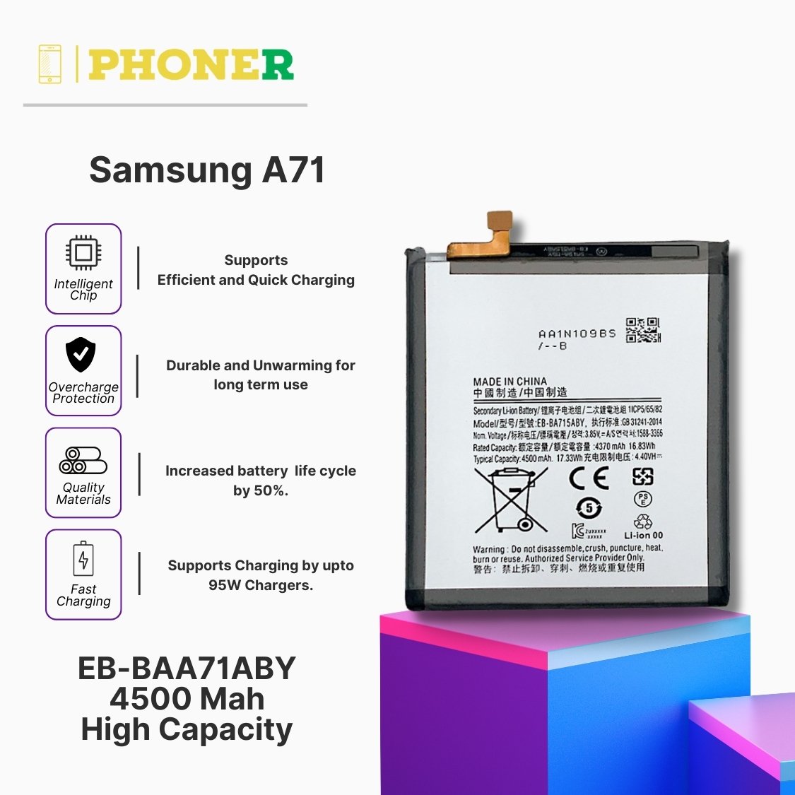 Mobile Battery For Samsung Galaxy A71 - Elevate Your Device's ...