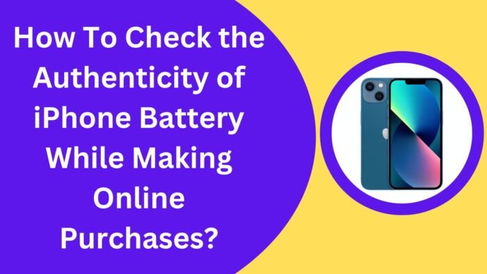 How To Check The Authenticity Of IPhone Battery While Making Online ...